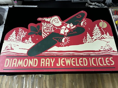 Diamond Ray Jeweled Icicles Sign Vintage | eBay