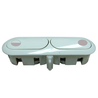 Fluidmaster DUAL FLUSH CISTERN BUTTON 124x30mm, WHITE Finish ...