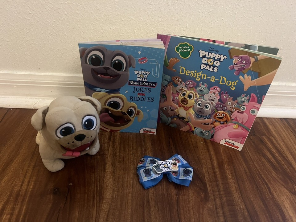 Puppy Dog Pals Rolly The Pug Puppy Dog - Disney Junior Plush Stuffed ...