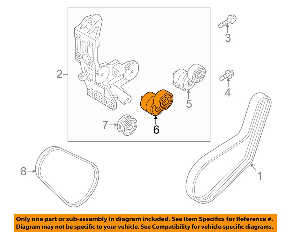 BELT TENSIONER GENUINE OEM HYUNDAI SONATA KIA OPTIMA 2.4L HYBRID ONLY ...