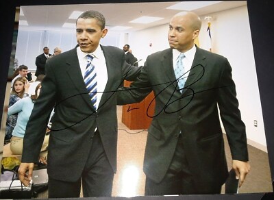 CORY BOOKER USA PRESIDENT 2020? SIGNED AUTOGRAPH 8X10 PHOTO OBAMA USA ...
