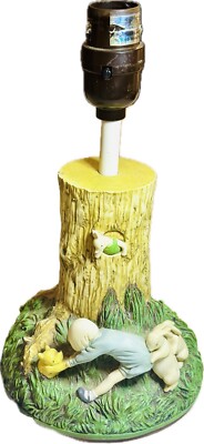 CHARPENTE Disney Winnie the Pooh Tree Stump Lamp Christopher Robin ...