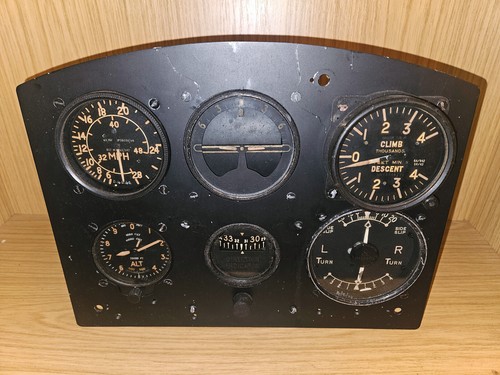 WW2 WWII RAF Spitfire Aircraft Cockpit Blind Flying Instrument Panel ...