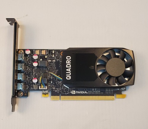 NVIDIA Quadro P1000 4GB GDDR5 Graphics Card 4x Mini DP Port High ...