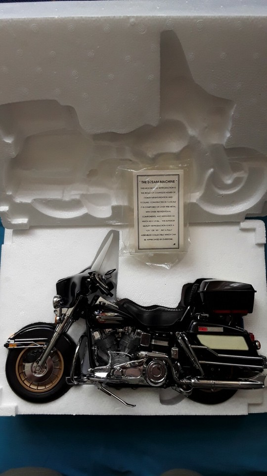 RARE VINTAGE MOTO TOUR CYCLE HARLEY DAVIDSON 1/6 SCALE DIE CAST MODEL ...