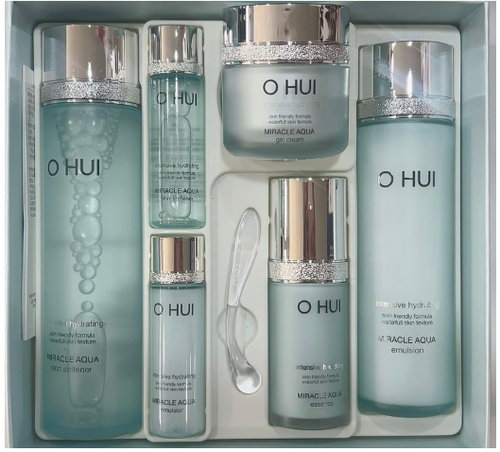 O Hui Miracle Aqua Moisturizer 2types Special set Intensive Hydrating ...