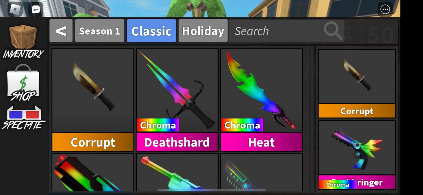 mm2 knifes roblox chroma corrupt rare rainbow digital darkbringer ...