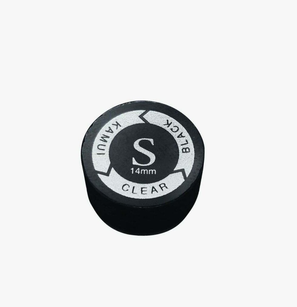 KAMUI SOFT BLACK CLEAR POOL CUE TIP S HARDNESS NEW SHIPS FREE ...