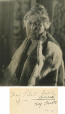 Mary Roberts Coolidge feminist writer antique art photo | eBay