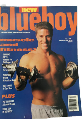 BLUEBOY GAY BEEFCAKE MAG. APRIL 1992 VOL.3 NO.4- MALE PHYSIQUE RARE ...