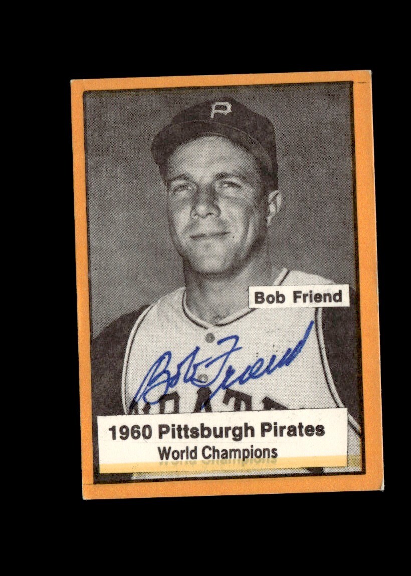 Roy Face 1977 TCMA 1960 Pittsburgh Pirates authentic autographed card ...