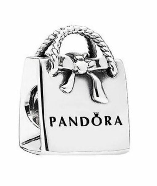 Authentic PANDORA S925 Sterling Silver Shopping Bag Charm 791184 for ...