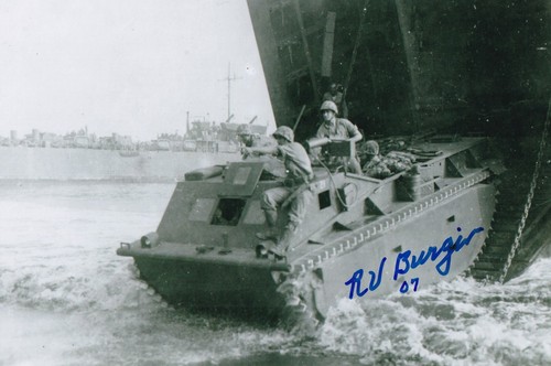 HBO The Pacific R.V. Burgin WWII Okinawa, Peleliu, K-3-5 SIGNED ...