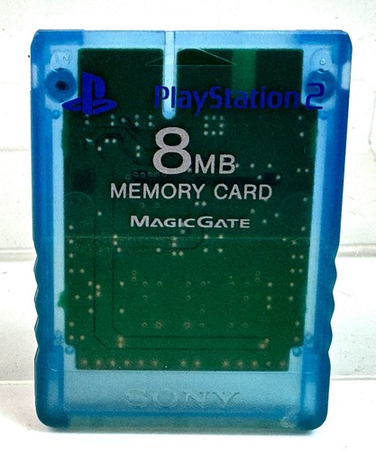 SONY PlayStation 2 Memory Card 8MB Clear Blue - Japan | eBay
