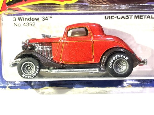 Hot Wheels Real Riders RED 3 WINDOW ‘34 HiRakers Gray Hubs Ultra Rare ...