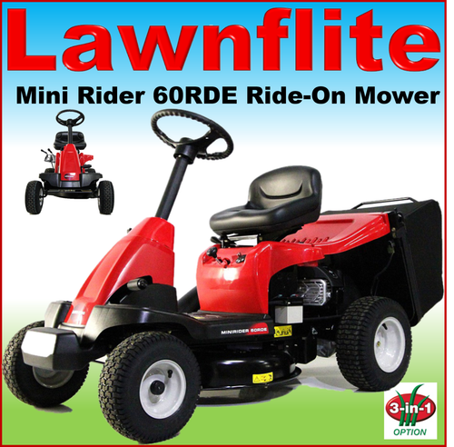 Lawnflite Smart Mini Rider 60 RDE 24" Direct Collect Transmaic Ride-On ...