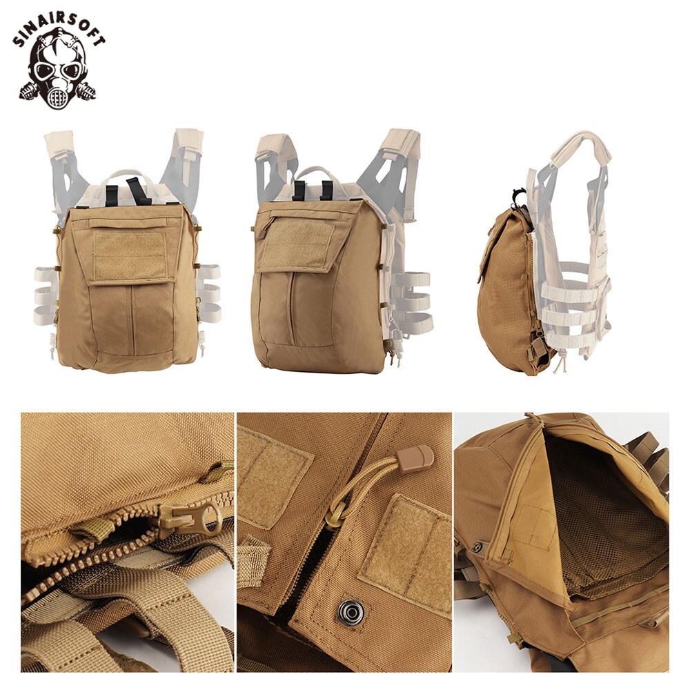 Tactical Zip-on Panel Pack Backpack Plate Carrier Bag For AVS JPC 2.0 ...