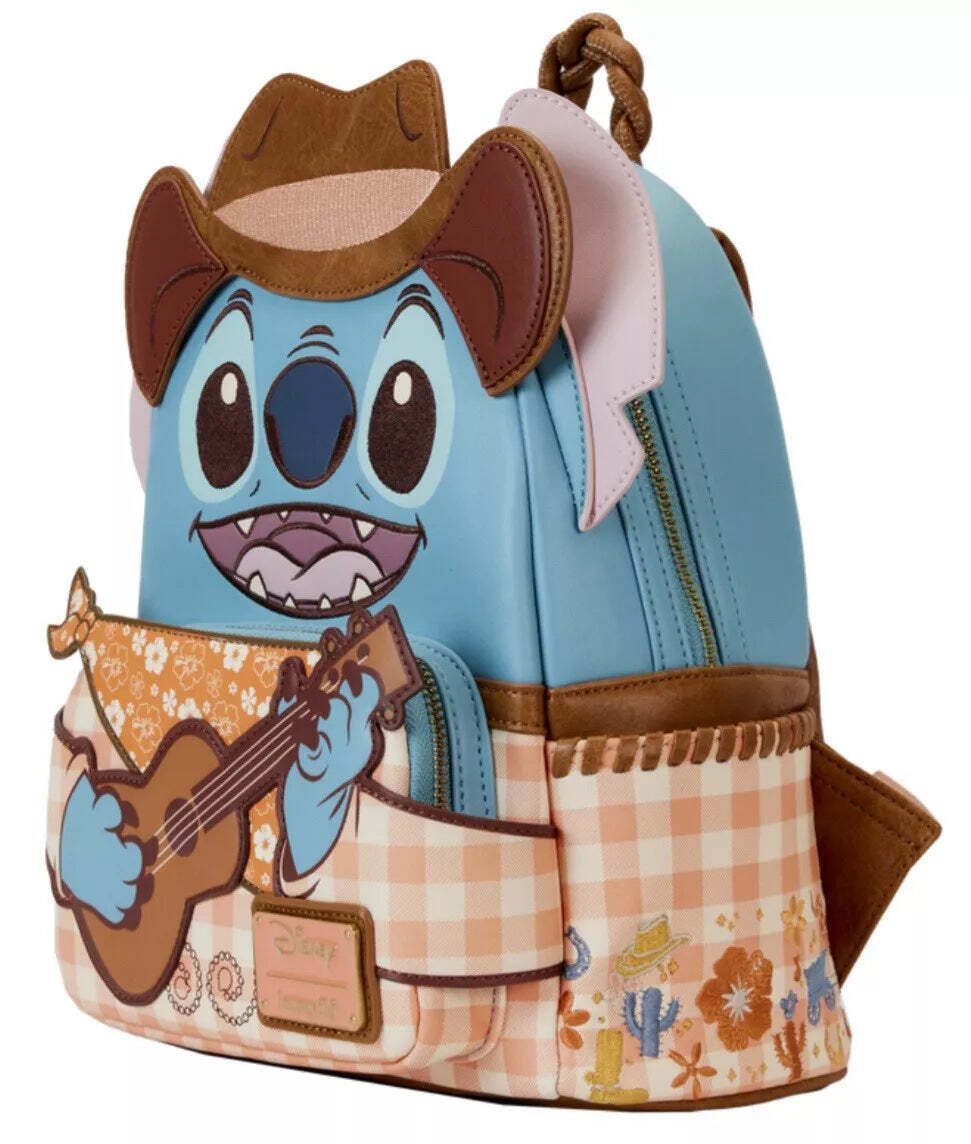 Disney Mini Backpack Stitch Western Cowboy Cosplay Loungefly | eBay