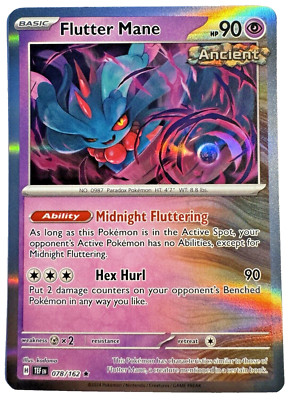 Flutter Mane - 078/162 Temporal Forces Holo Rare Pokemon TCG - MINT ...
