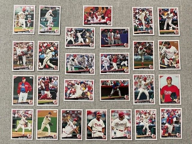 2009 Topps Philadelphia Phillies Team Set (All 26 Cards) Factory Set | eBay