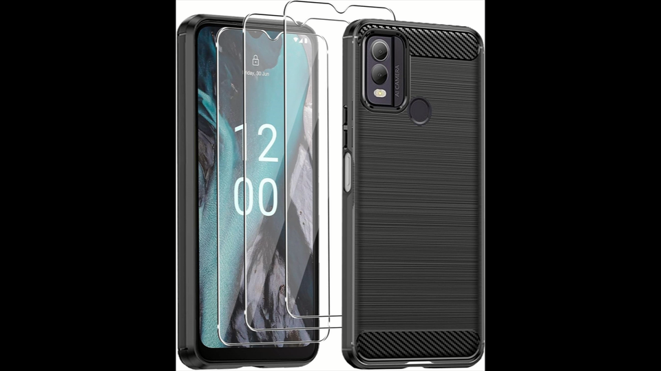 For Nokia X30/C32/C12/C21 Plus/G11/G21 Case, Carbon Gel Phone Cover ...