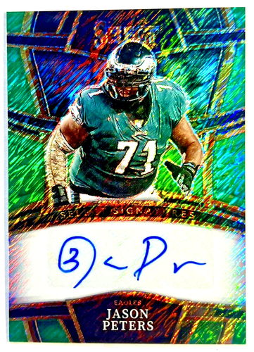 JASON PETERS 2022 Select SIGNATURES Green Shimmer Auto COLOR MATCH SP 5 ...