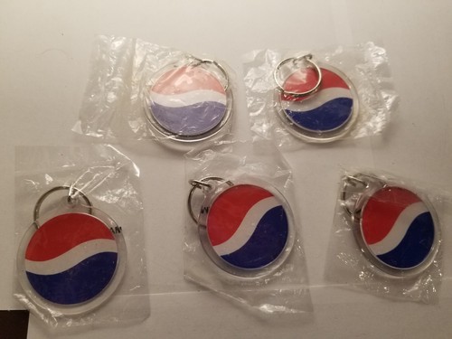 Lot of 5 New PEPSI Logo Keychain Key Ring | eBay