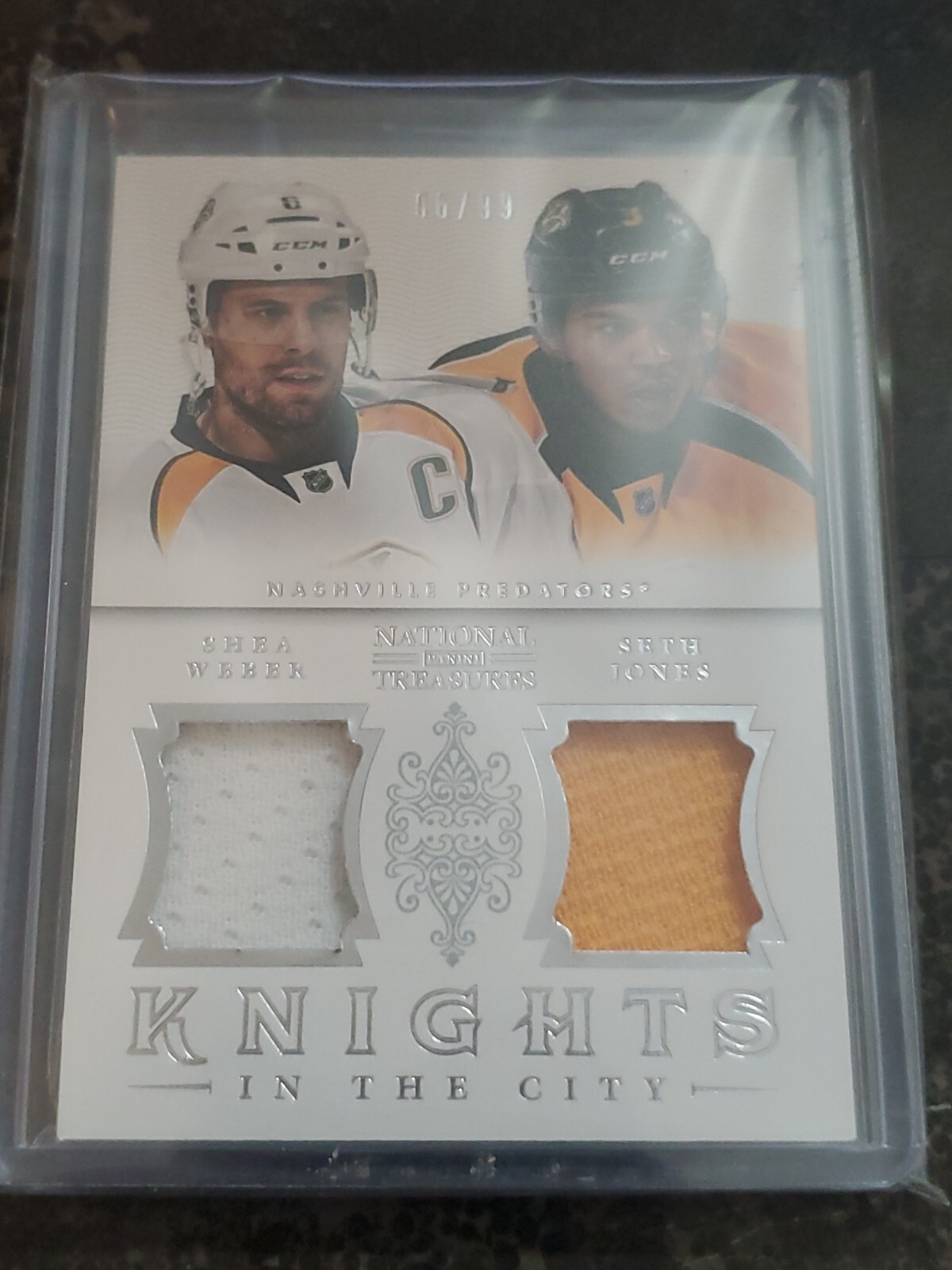 Seth Jones / Shea Weber 2013 National Treasures #KN-WJ Knights in the ...