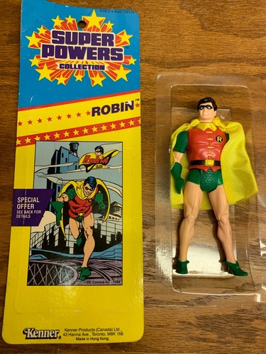 Vintage 1986 Super Powers Collection Kenner Robin Small Card Figure | eBay