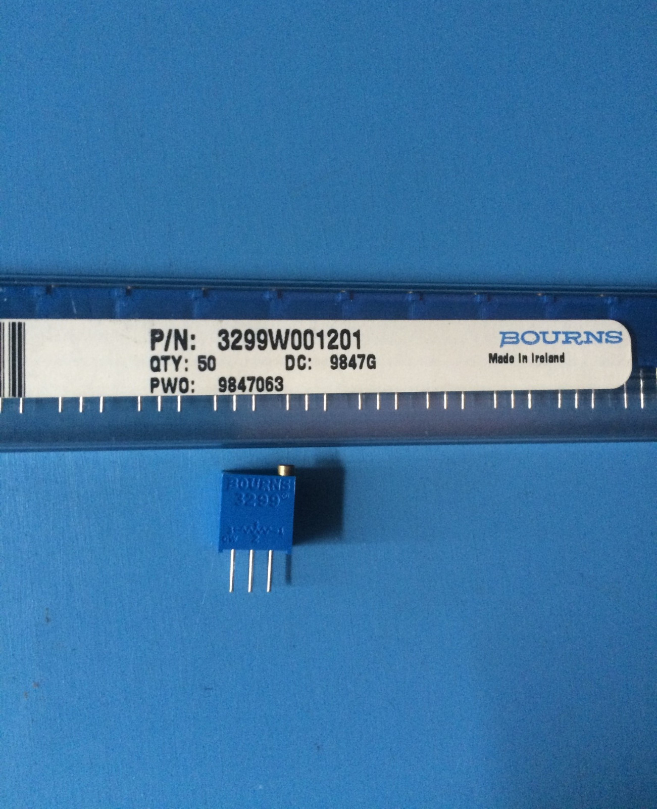 10x+Bourns+3299w-1-201+Resistor+Trimmer+Cermet+300vdc+10+200+Ohm for sale online | eBay