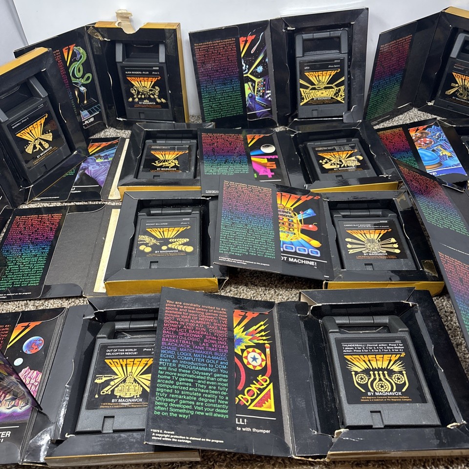 Magnavox Odyssey 2 Game Lot Of 14 Games In Box Tested | eBay