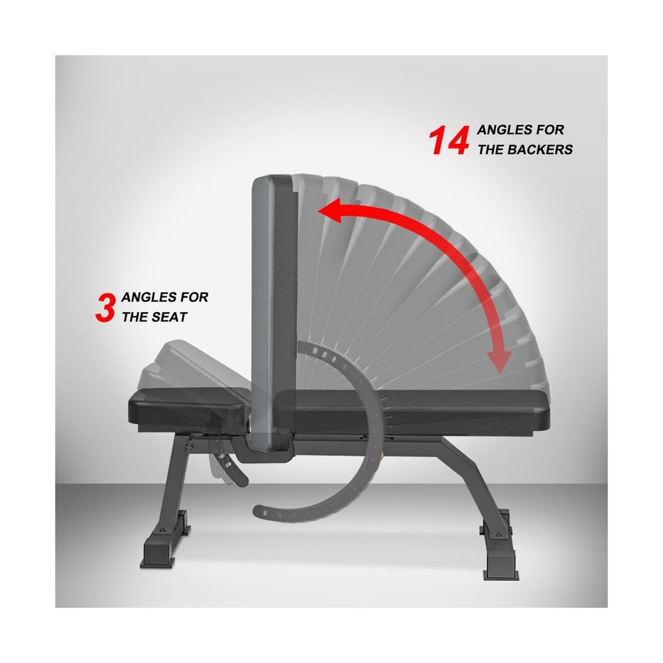 Adjustable Bench, Professional Weight Bench, Incline Flat Decline Sit ...