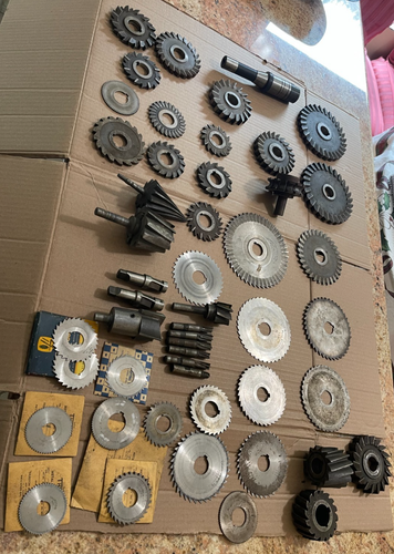 Side Cutters Slitting Saw Blades Arbor Milling Lot end mill counter ...