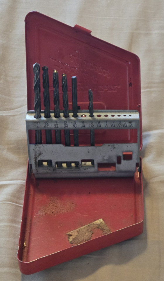 Snap On Partial H.S. Steel Drill Bit Set in Case DB113B 6 Bits | eBay