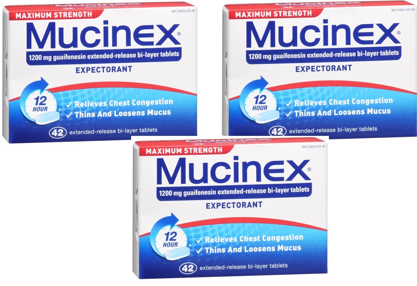 Mucinex Max Strength Tablets 42ct (3 Pack) | eBay