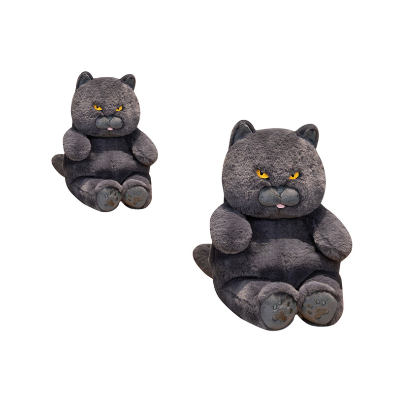 Short British Simulation Blue Cat Action Figure Pet Doll Gift Soft ...