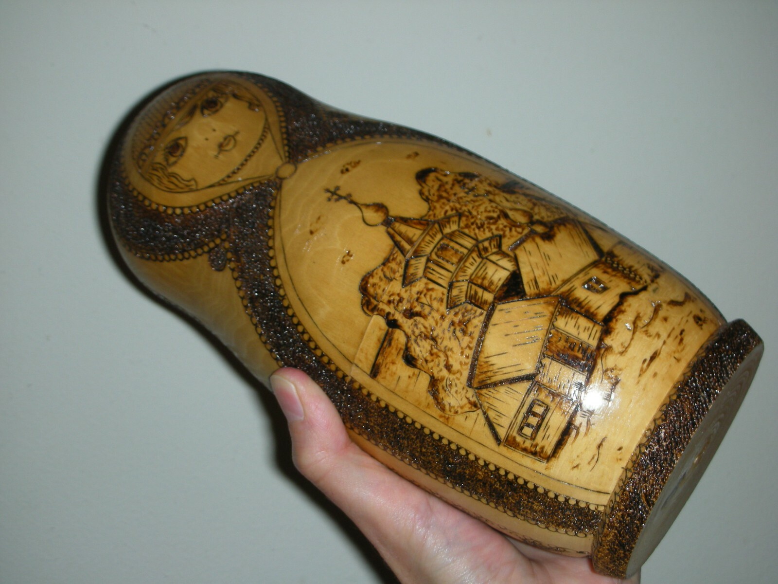 20thc Russian Matryoshka Pyrography Nesting Dolls Wood Burn (10 PCS) | eBay