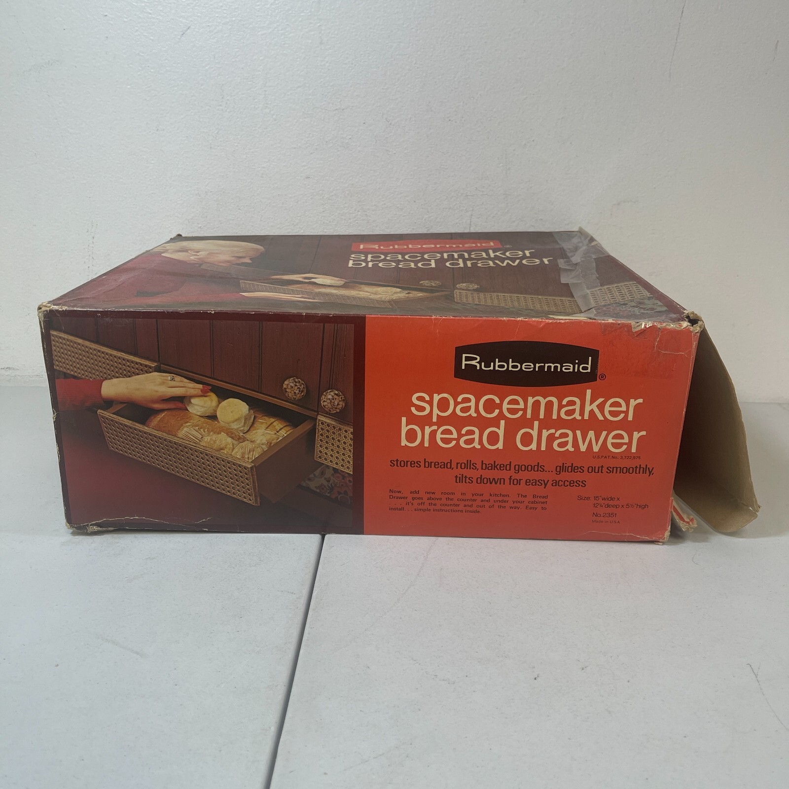 Vintage Rubbermaid Spacemaker Bread Maker NOS w/Original Box OPEN BOX ...