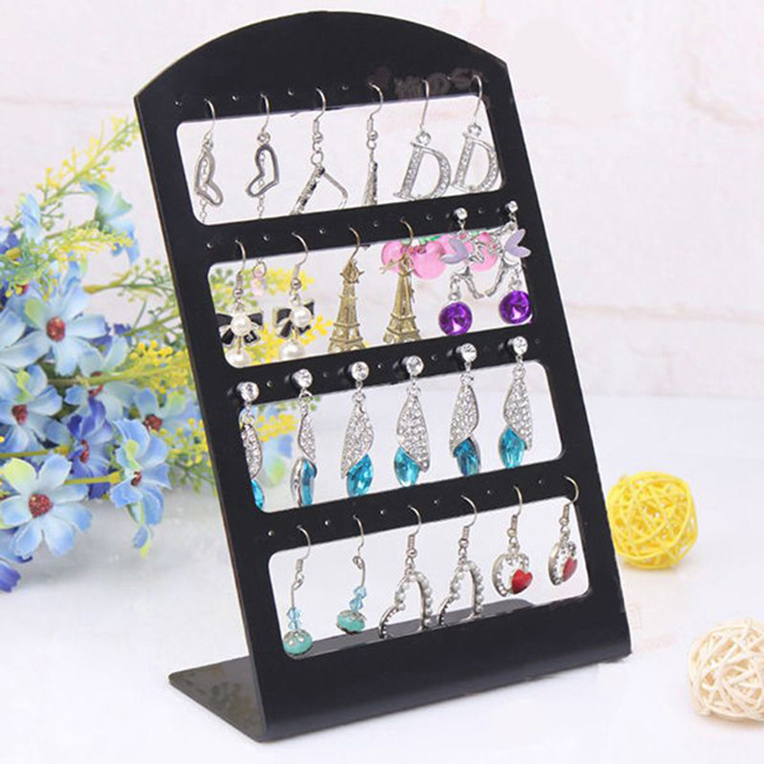 1X Earrings Ear Studs Display Rack Stand Jewelry Organizer Holder 24/48 ...