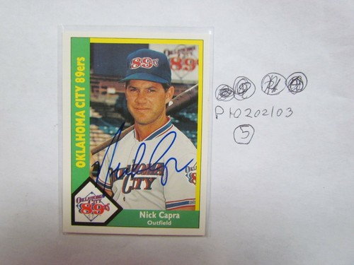 1990 CMC Nick Capra Signed Baseball Card | eBay