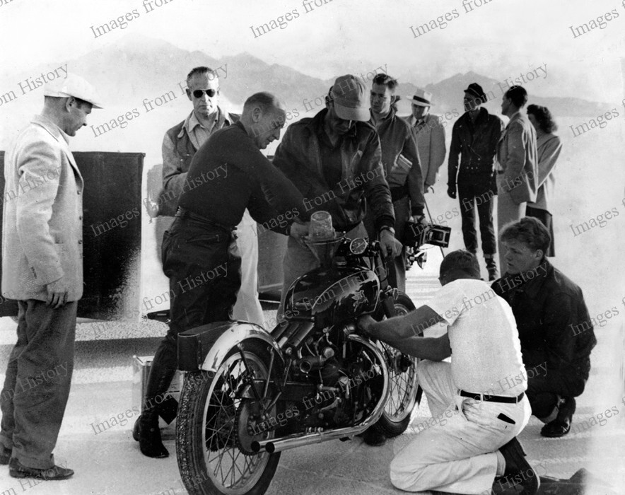 8x10 Print Rollie Free Breaking Speed Record Bonneville Flats 1948 #ROE ...