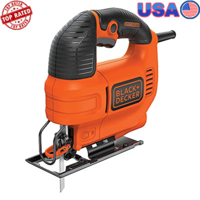 4.5Amp Corded Electric Jig Saw Variable Speed Quick Clamp Bevel Cuts ...