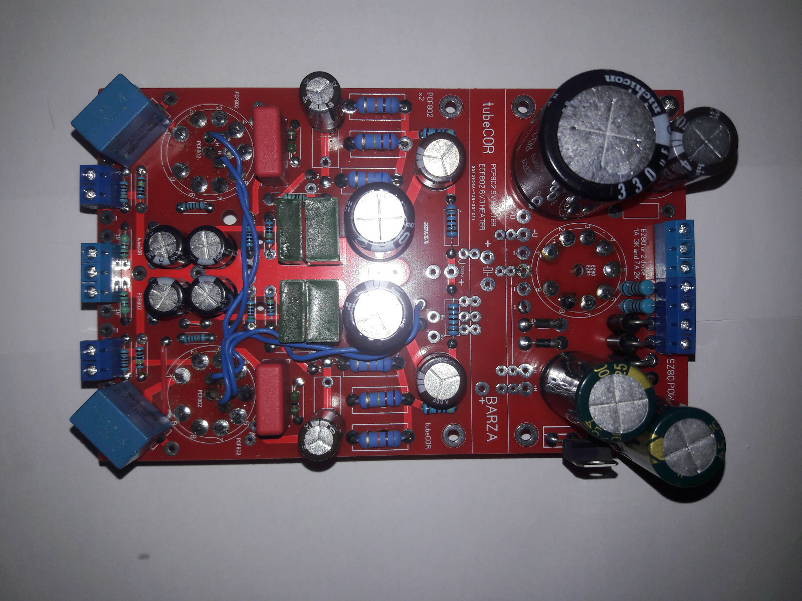 Tube RIAA MM phono preamplifier "tubeCOR" pcf802 with ez80 | eBay