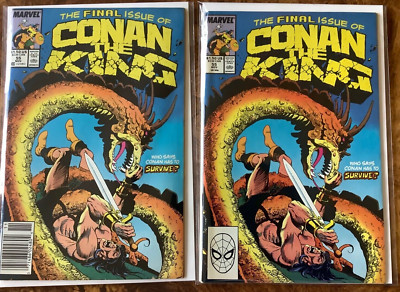 Conan the King 55 VF/NM Final Issue Newstand & Direct Market 1989 ...