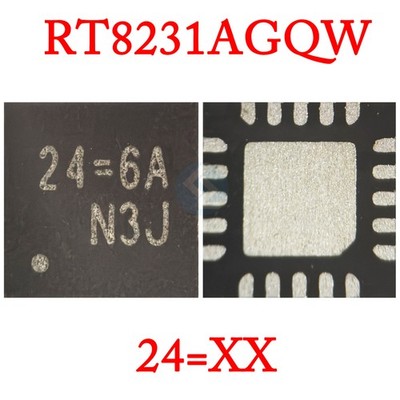 RT8231AGQW RT8231A 24=XX 24=6A 24=2D 24=2J 24=1D QFN 20pin Power IC ...