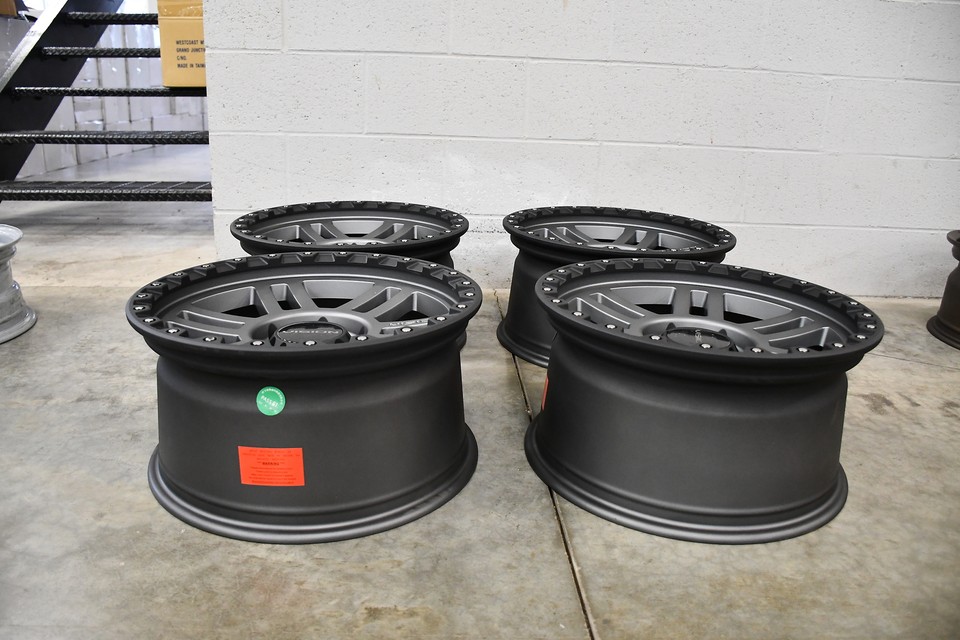 Set 4 18" Vision Off-Road 354 Manx 2 Satin Grey Wheels 18x9 6x5.5 12mm ...