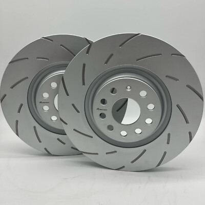 Front Grooved Brake Discs (Pair) for Audi S3 8V 2.0 Quattro Saloon ...