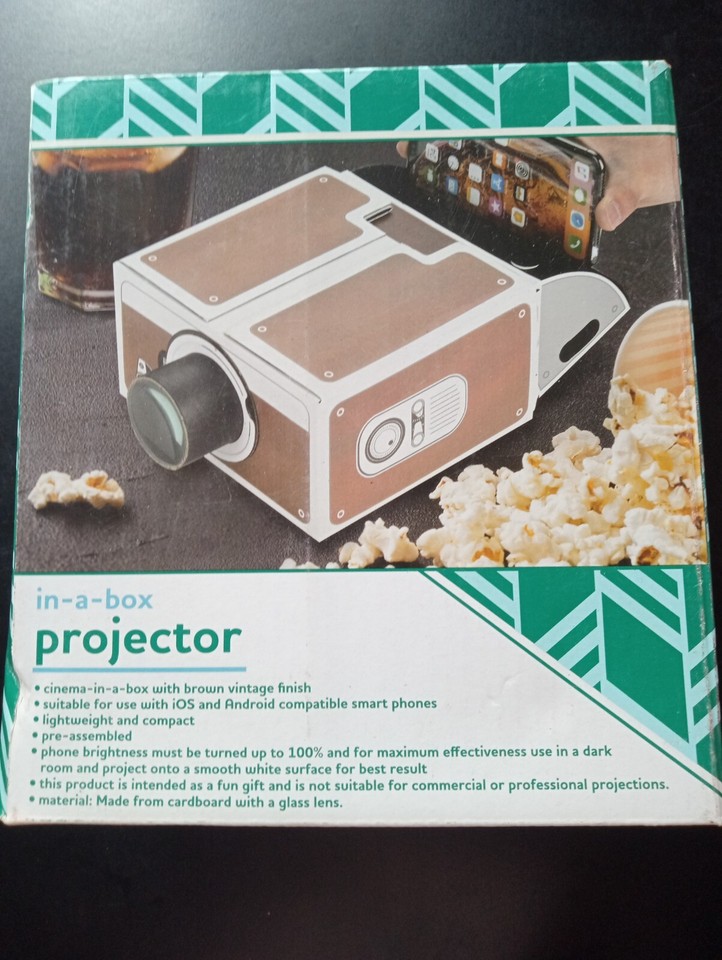 In a Box Projector (New in box) Use with iOS and Android Compatible ...