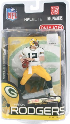 Green Bay Packers Elite Players Aaron Rodgers Action Figure - White ...