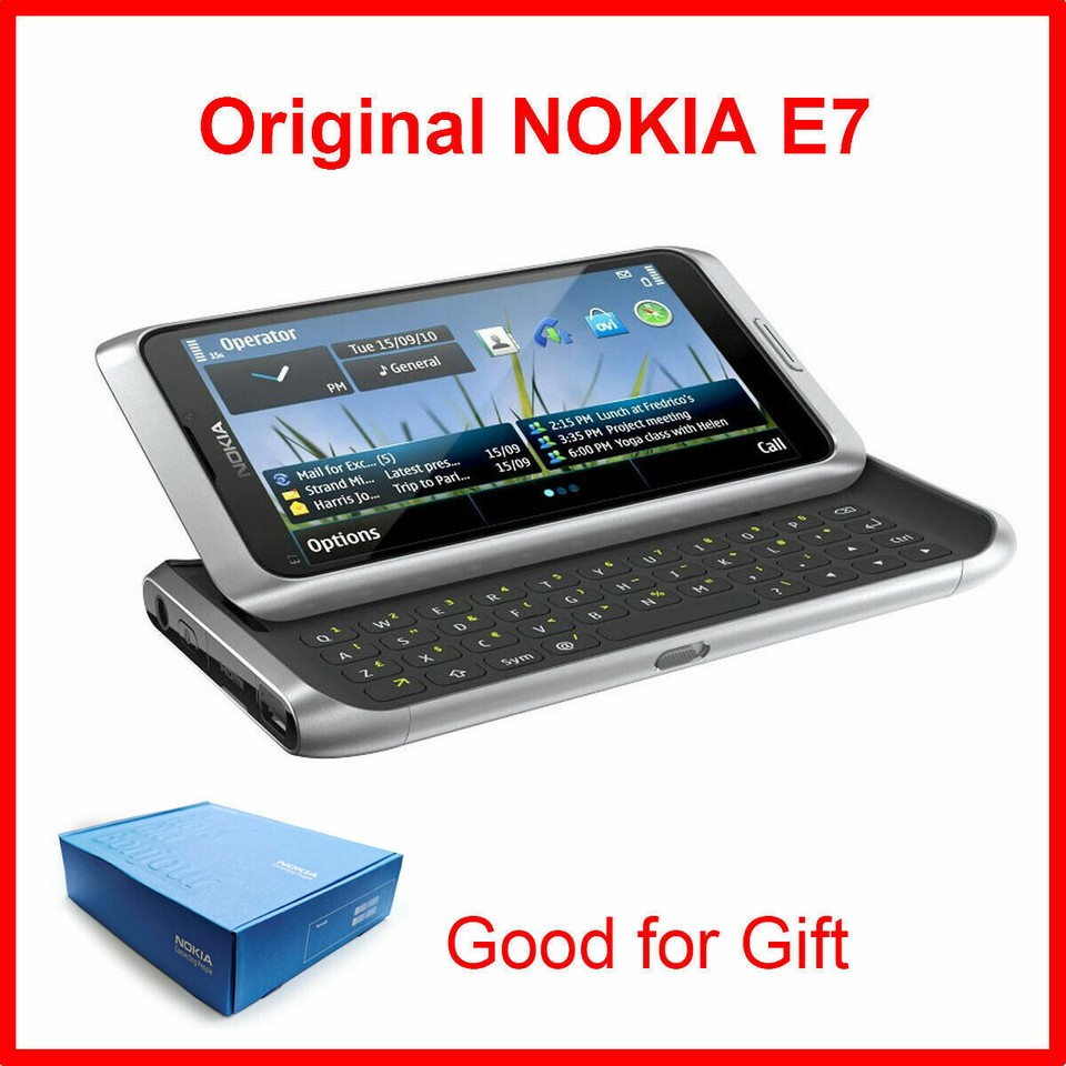 Original Unlocked Nokia E7-00 4" Touch Screen Slide 16GB 3G Symbian ...